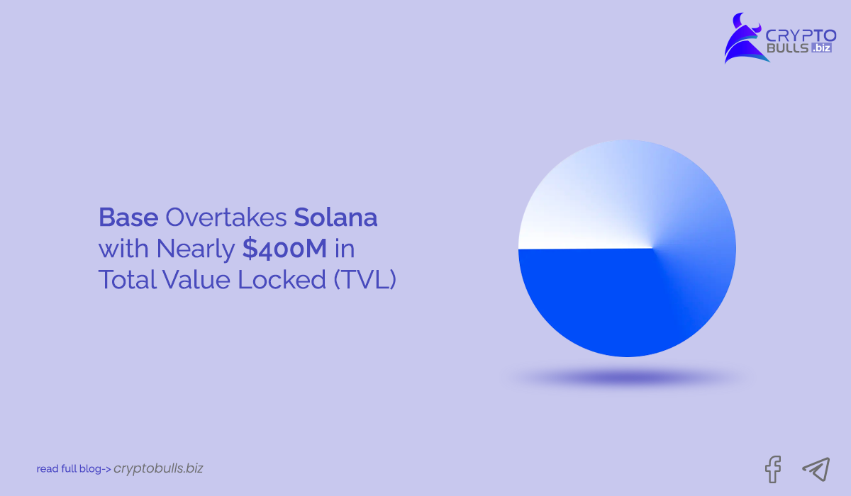 Base Overtakes Solana with Nearly $400M in Total Value Locked (TVL) - Cryptobulls Blog
